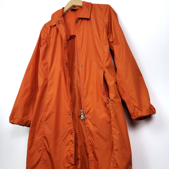 The Limited | Jackets & Coats | The Limited Long Orange Nylon ...